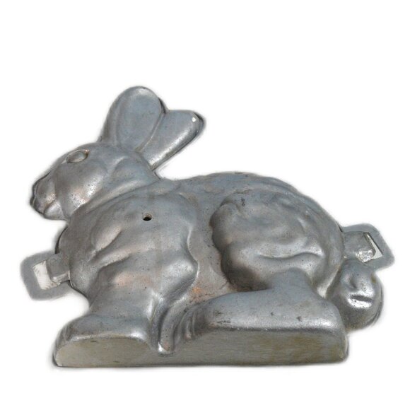 Vintage | Kitchen | Vintage Heavy Cast Aluminum 2 Piece 3d Bunny Rabbit ...